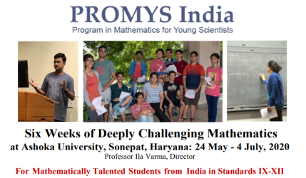 PROMYS Programme in Mathematics for Young Scientists - Scholastic World ...