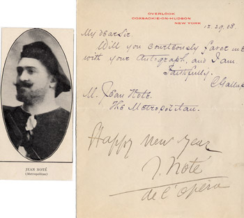 FORGOTTEN OPERA SINGERS : Jean Noté (Baritone) (Tournai, Belgium 1859 ...