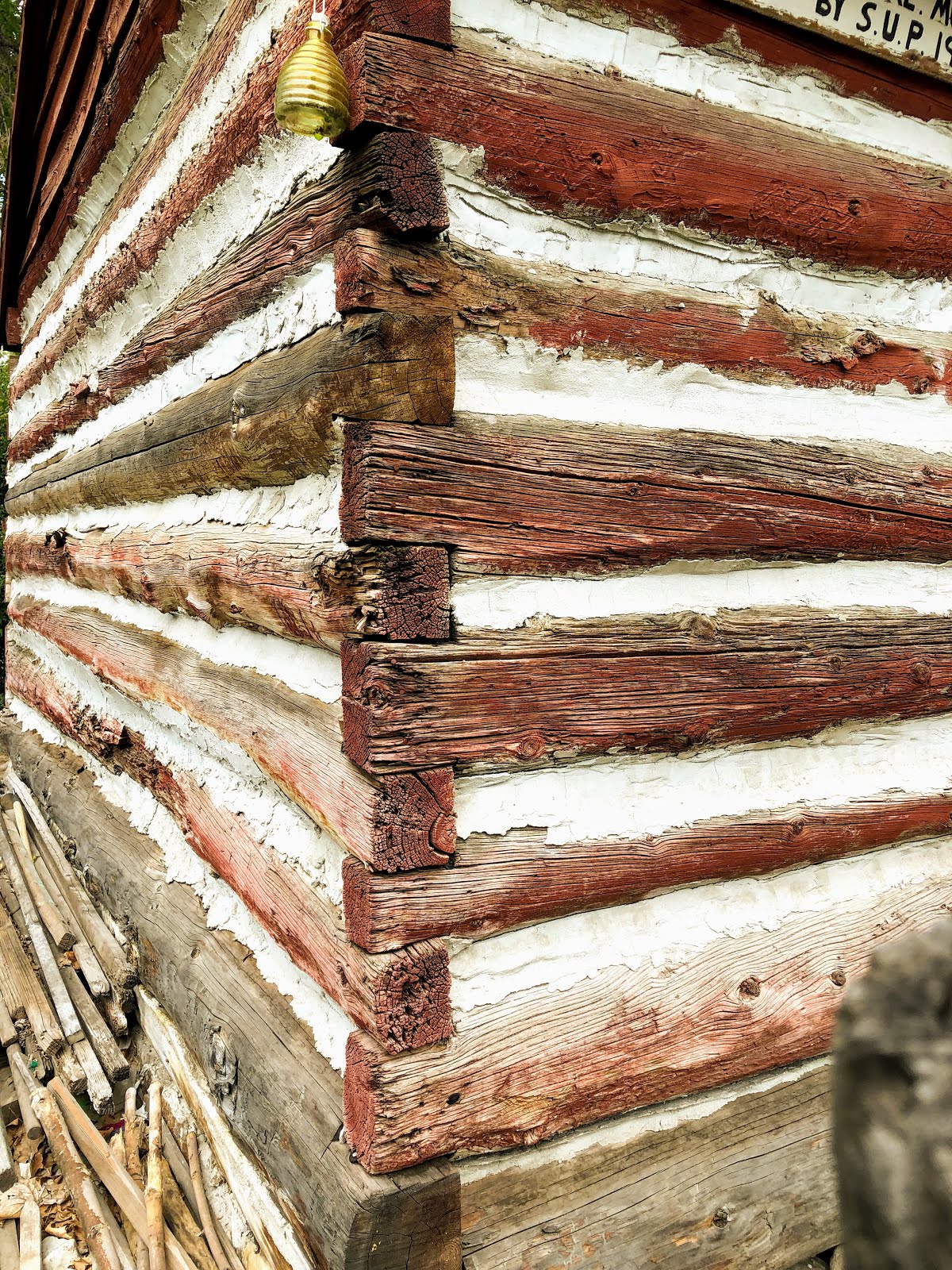 Walking Arizona: Log Cabin - Split Log Construction
