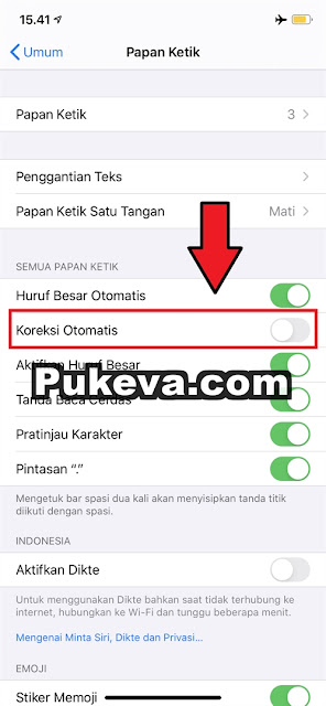 Cara Mematikan Koreksi Otomatis di iPhone dan iPad | PUKEVA