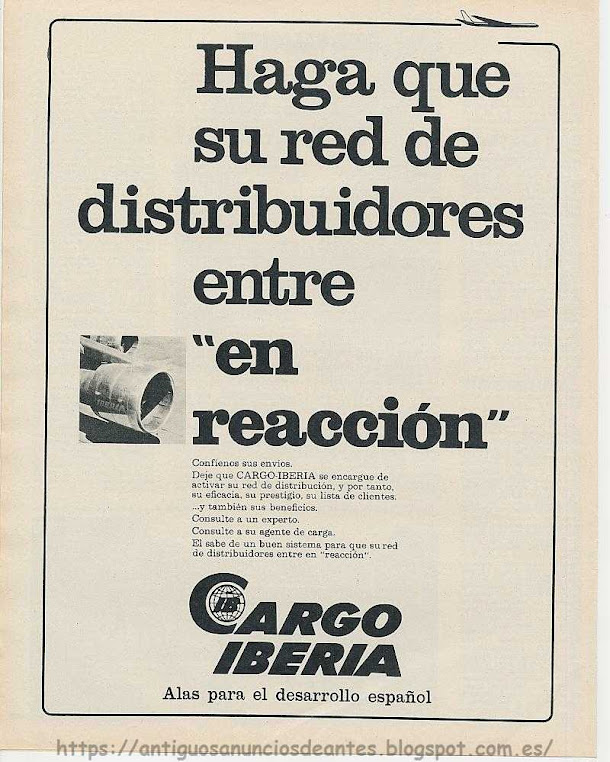 Antiguos anuncios de antes: Iberia (linea aérea) (36 anuncios)