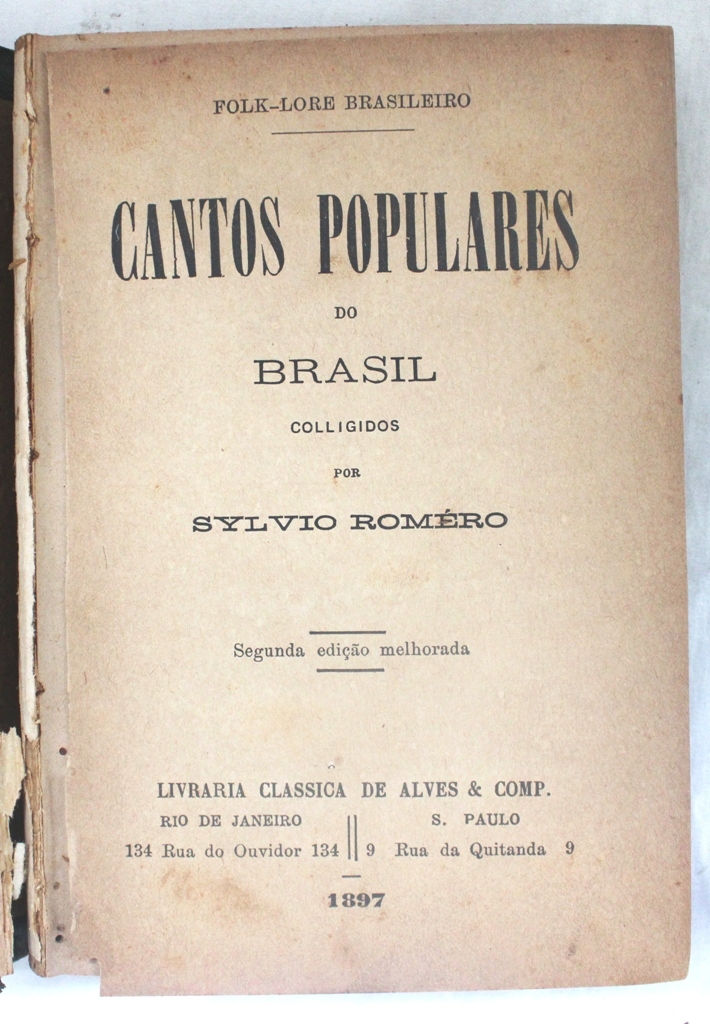 Almanaque do Malu: Cantos Populares do Brasil , de Sylvio Romero - Com ...