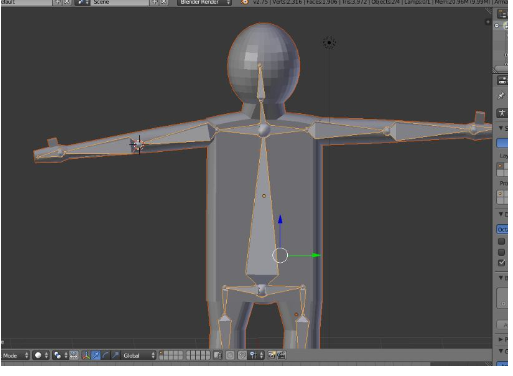 hakas media: Tutorial membuat bentuk/karakter manusia di blender (rigging)