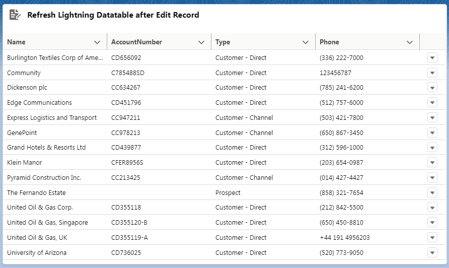 Refresh Datatable After Edit Record in Lightning Web Component