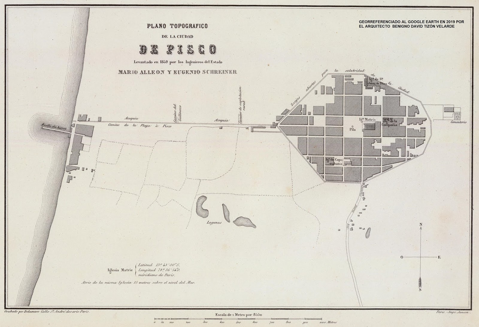 PLANOS HISTÓRICOS DE LIMA, PISCO E ICA EN GOOGLE EARTH