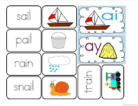 Teachers R US: ai, ay Picture and Word Sort