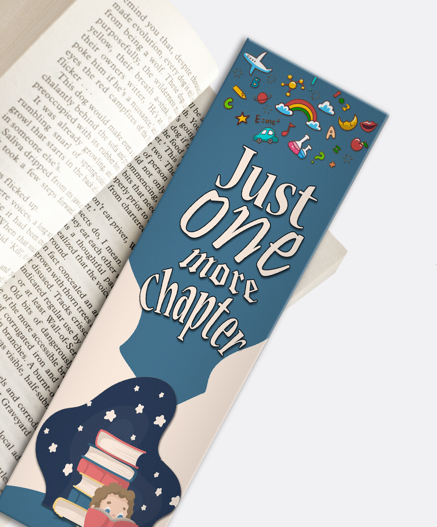 Just one more chapter - bookmark - Kids