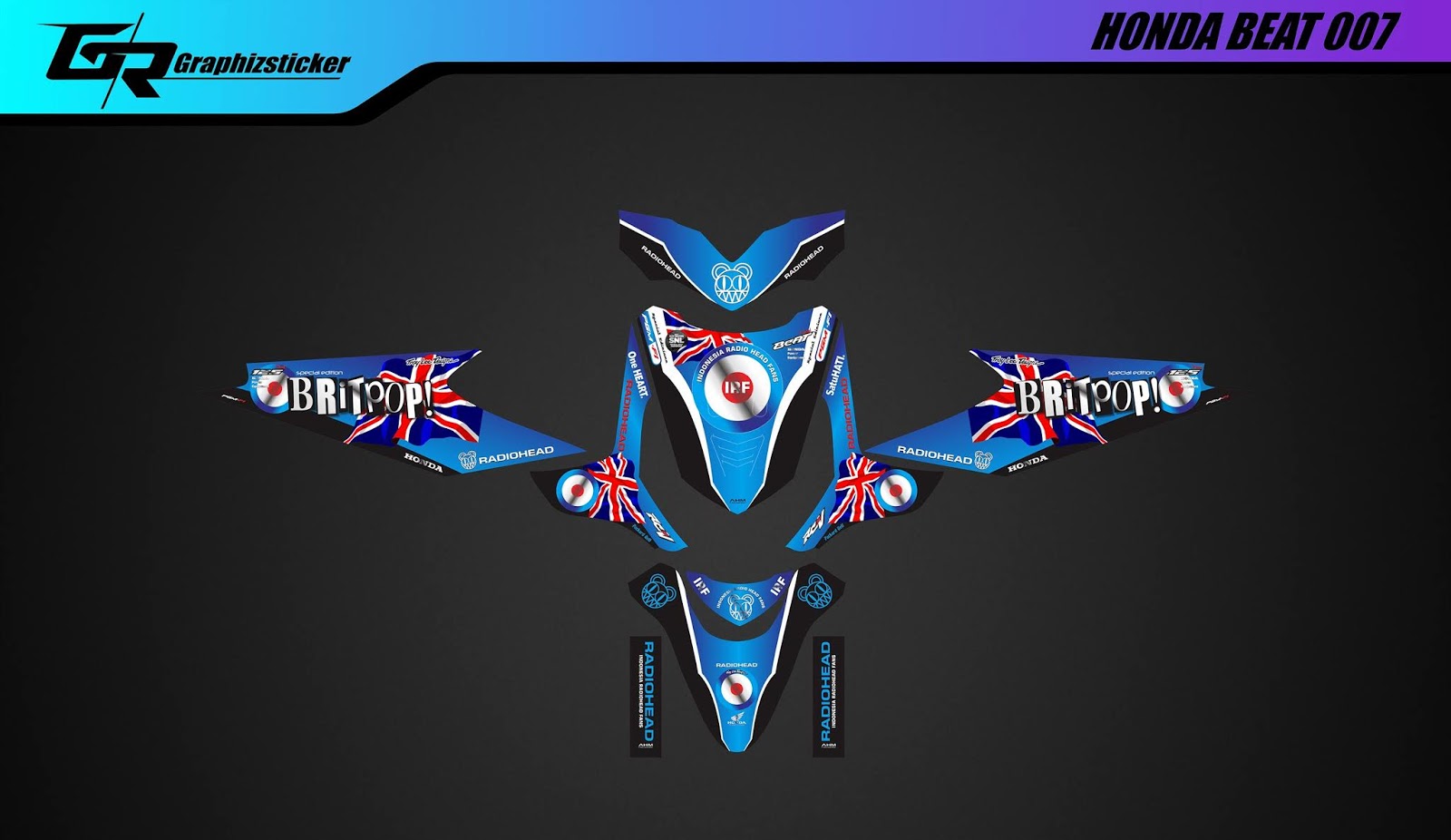 Inspirasi Decal Honda Beat terbaru. - Agen87