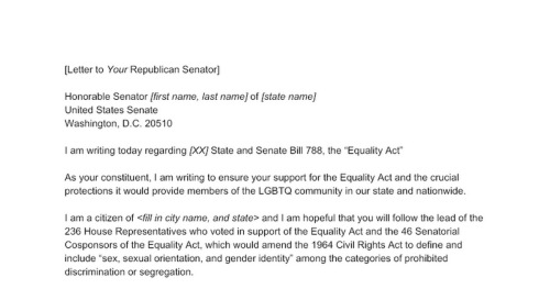 How To Write A Letter To A Senator ~ Thankyou Letter
