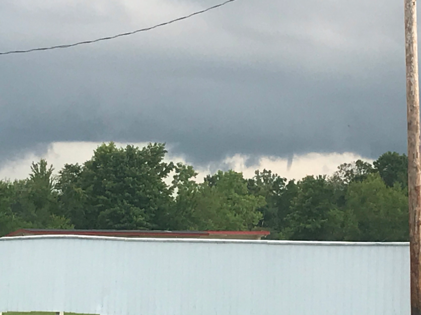 Slightly Off the Mark: Cold air funnel forms a You shaped Tube
