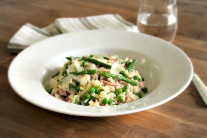 Asparagus, Pea and Bacon Risotto - A Cornish Food Blog | Jam and ...
