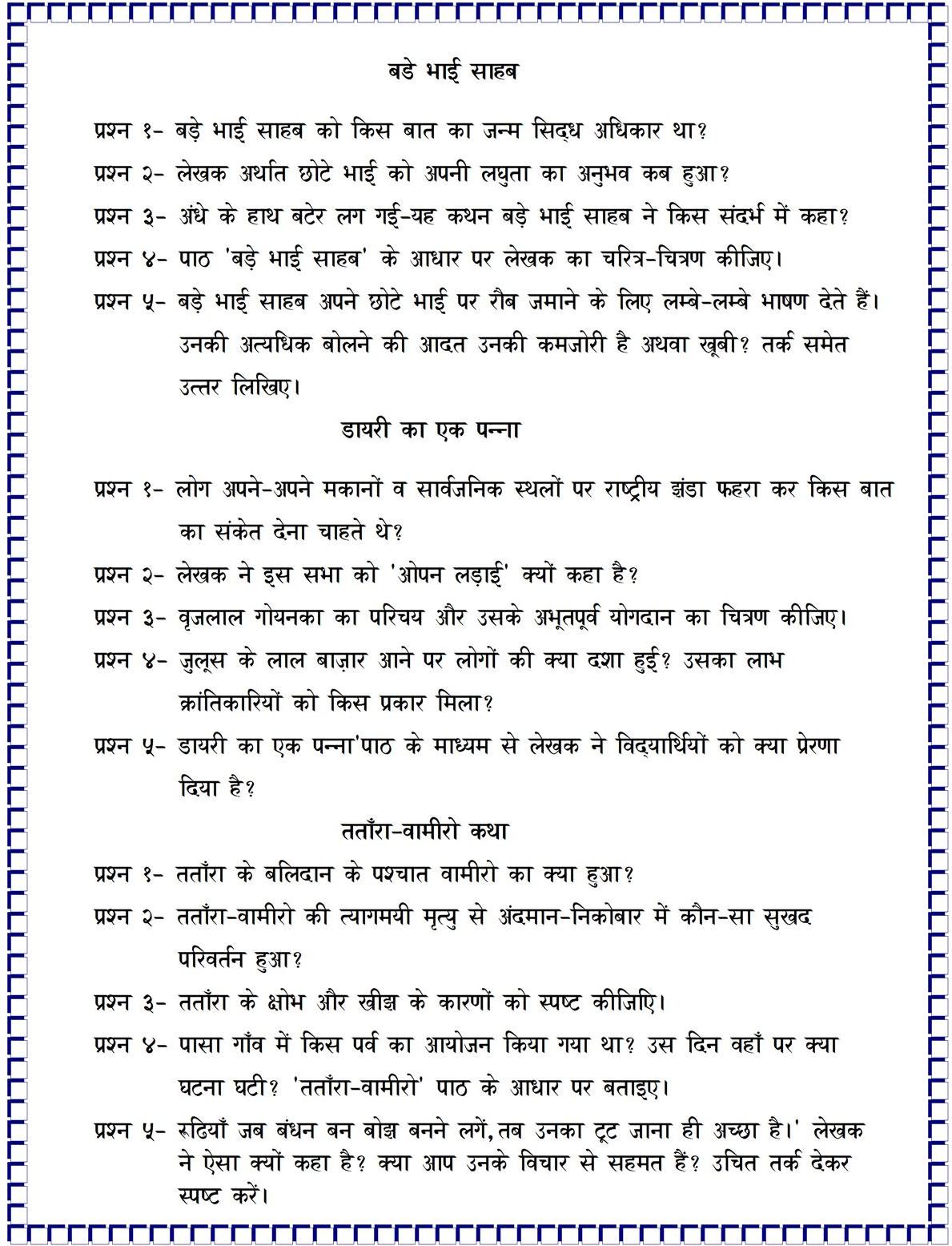 Hindi Question Bank For Class 10 hindi-question-bank-for-class-10