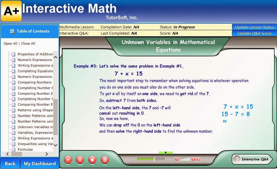 "Be The One" : Review: A+ Interactive Math