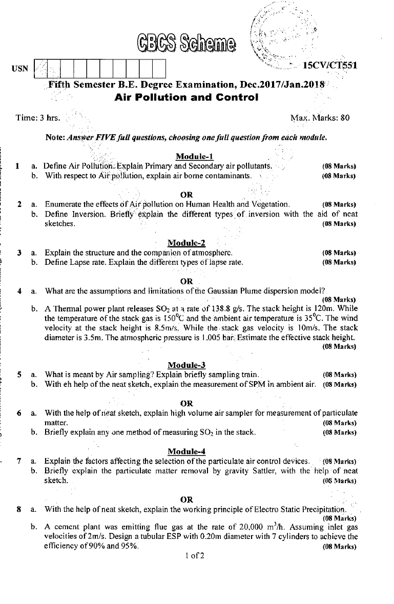 Visvesvaraya Technological University B.E. Civil Engineering (CBCS ...