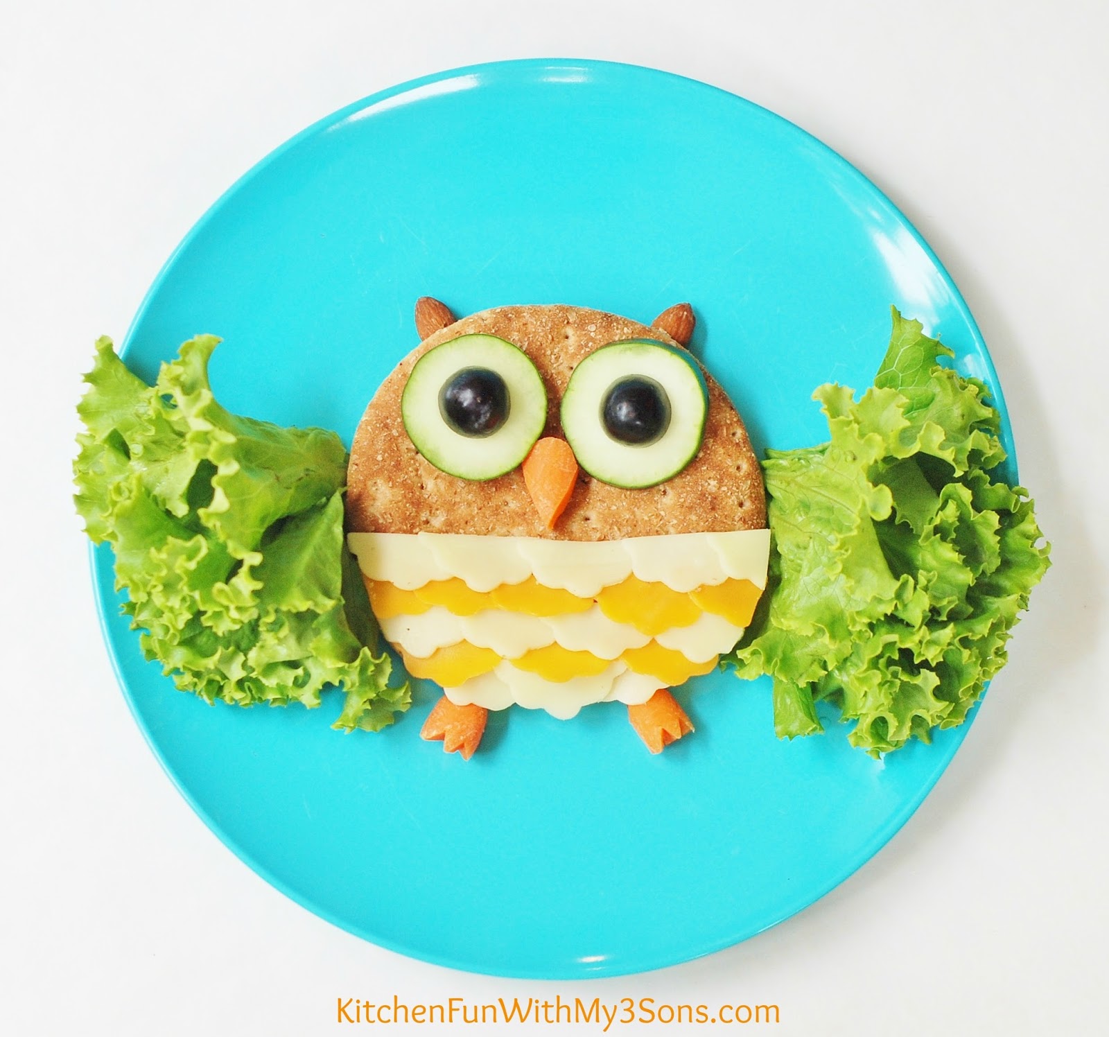Kids Healthy Owl Lunch - Kitchen Fun With My 3 Sons
