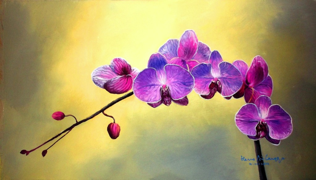 Dunia Lukisan JAVADESINDO Art Gallery: >> LUKISAN BUNGA ANGGREK ...