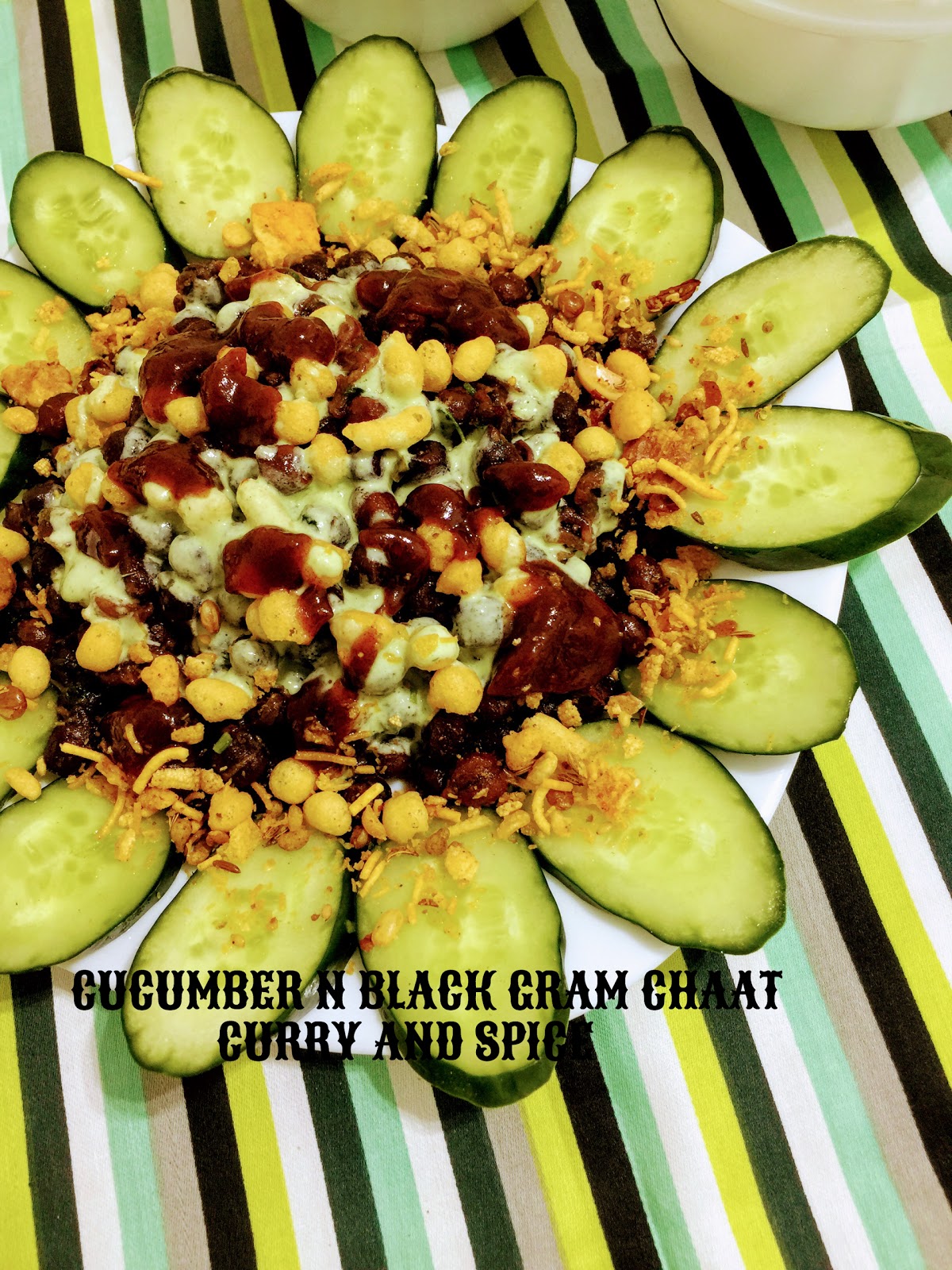 CURRY AND SPICE: CUCUMBER N BLACK GRAM CHAAT