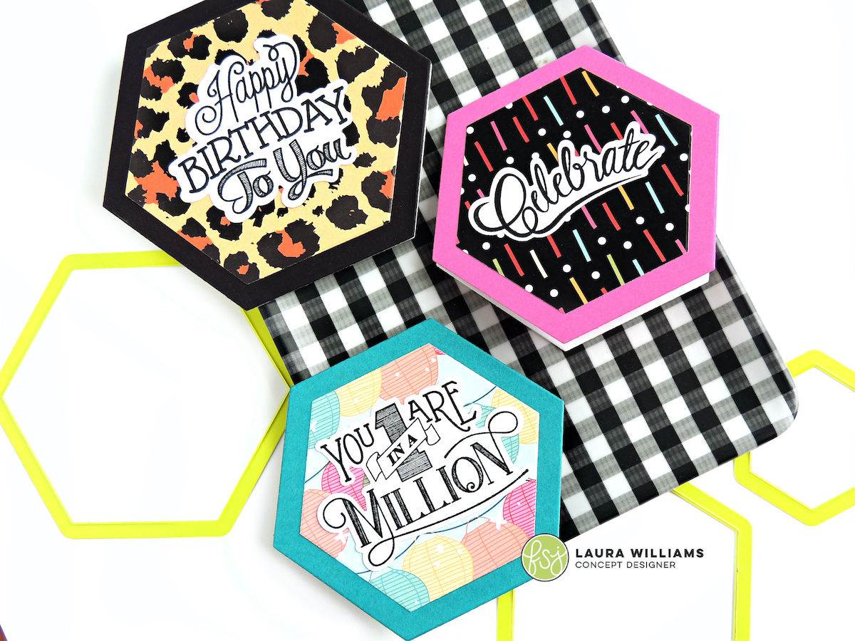lauralooloo: Learn to Make This Cute Hexagon-Shaped Card Set!
