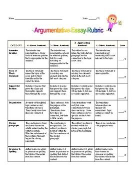 Rubric For Argumentative Essay ~ Medical Resume