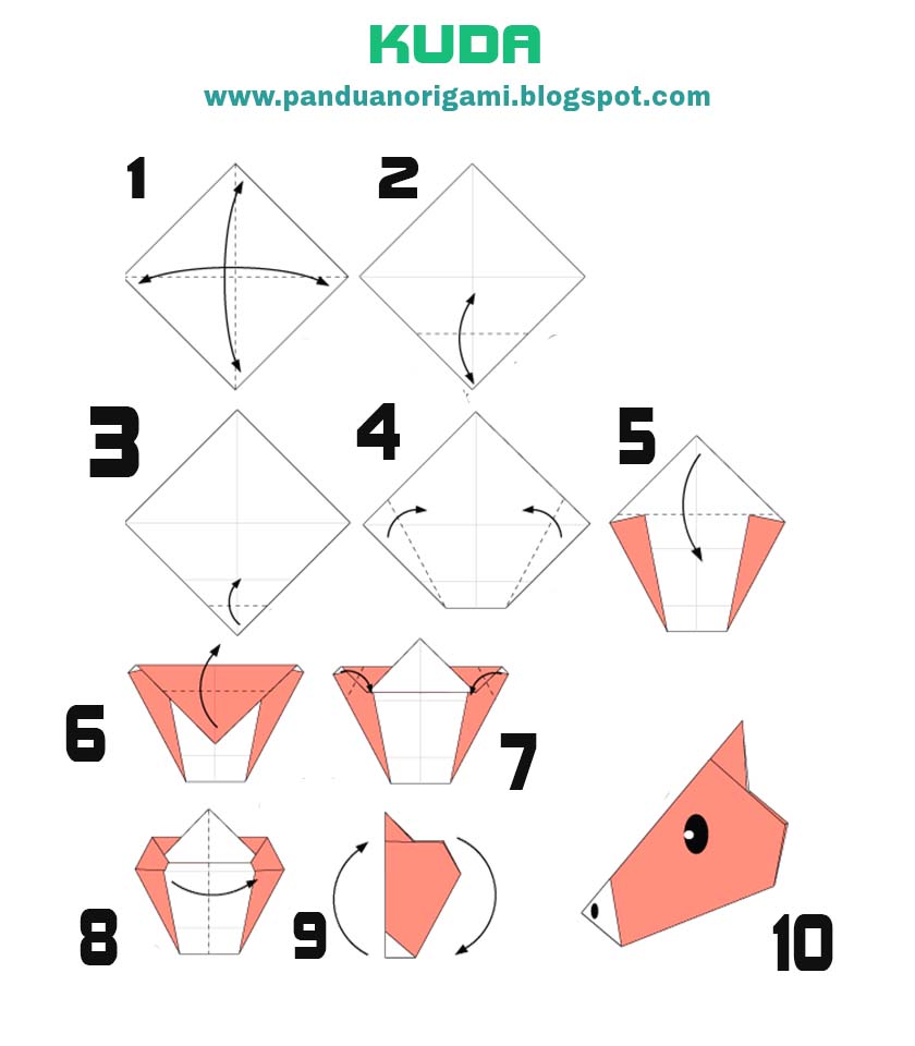 Panduan Membuat Origami Kuda - Panduan Belajar Membuat Origami