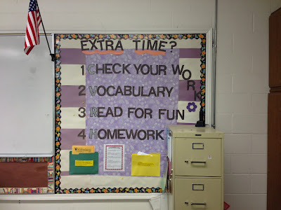 Dava Smith English Teacher: Extra Time Bulletin Board