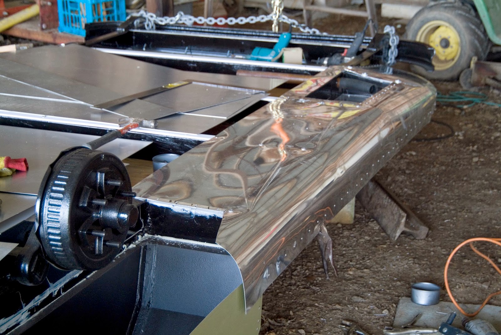 1959 Airstream Ambassador Blog: Belly Pan Installation