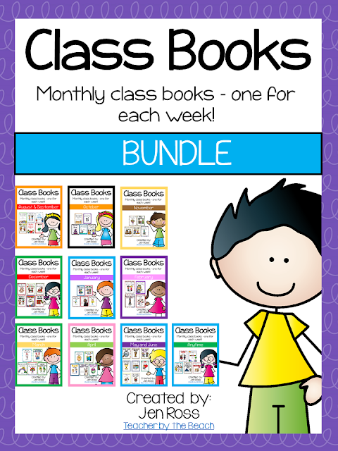 Class Books for the Year - Teacher by the Beach