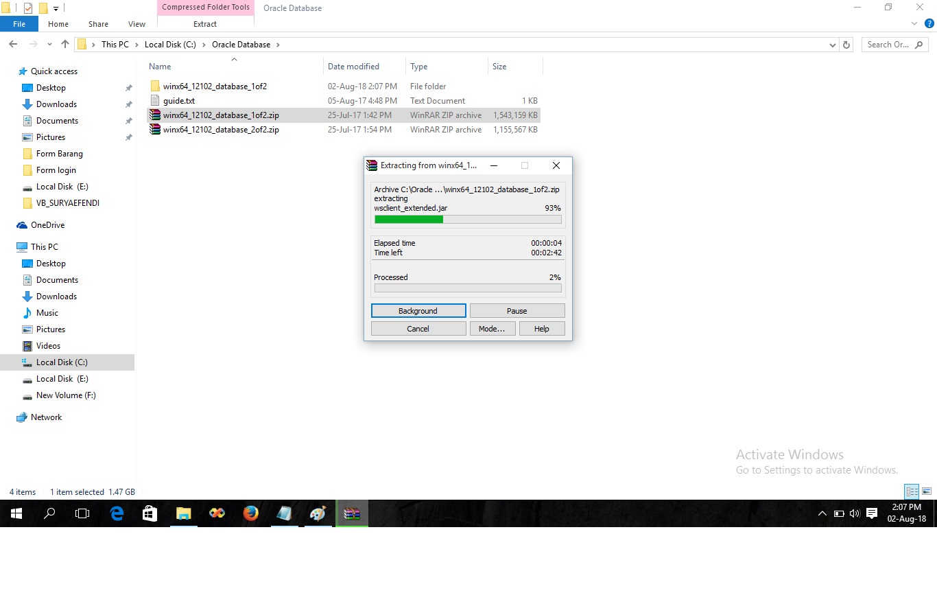 Sistem Arsitektur ORACLE