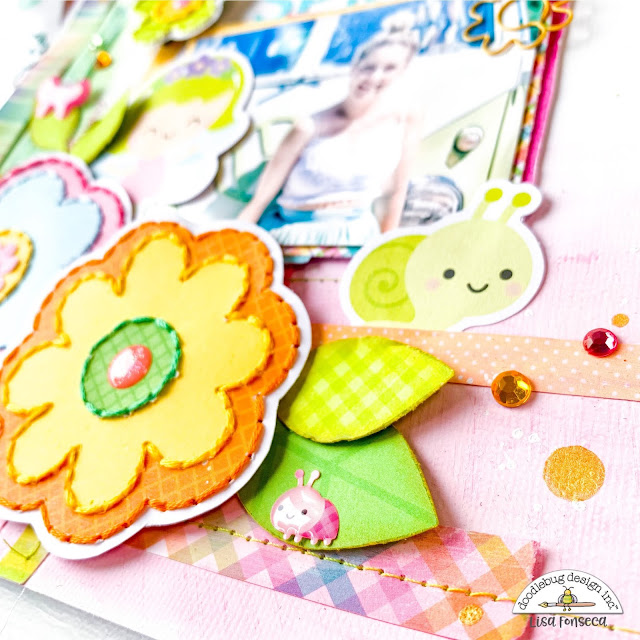 Doodlebug Design Inc Blog: FAIRY GARDEN HELLO SPRING LAYOUT | with Lisa