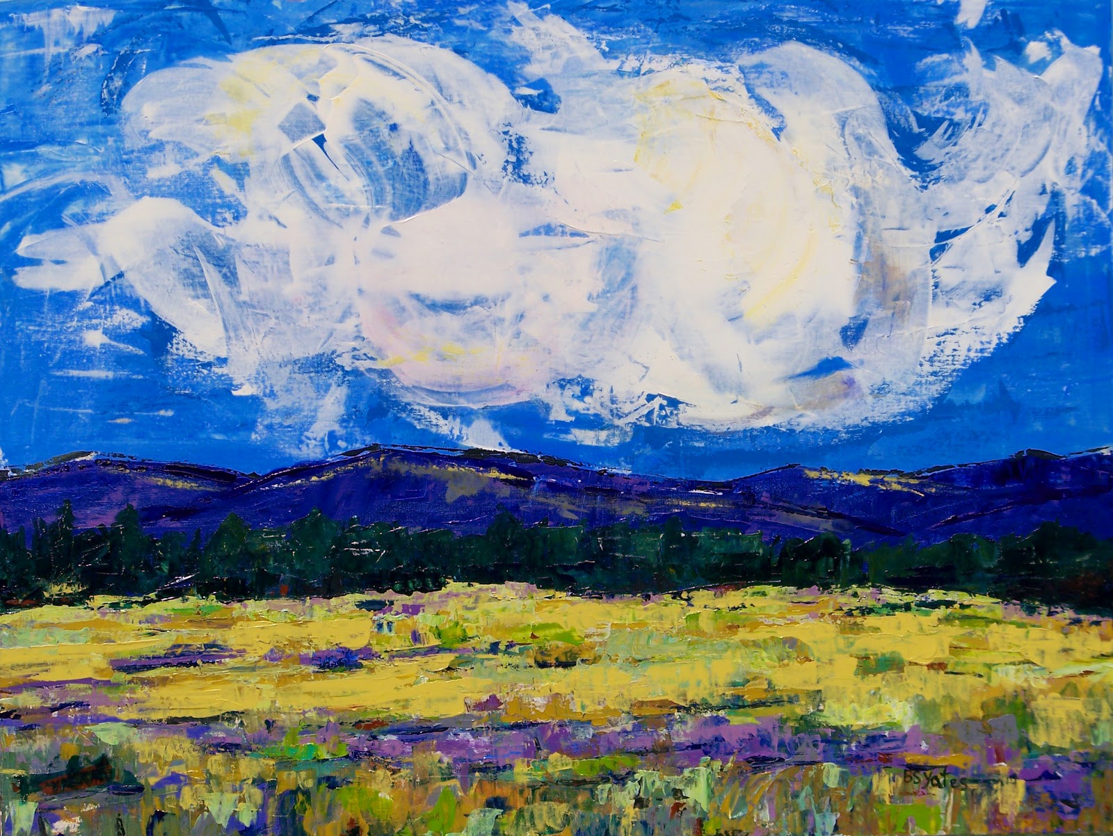 BSYates Art, a sometimes, daily painting journal: Spring Meadow ...