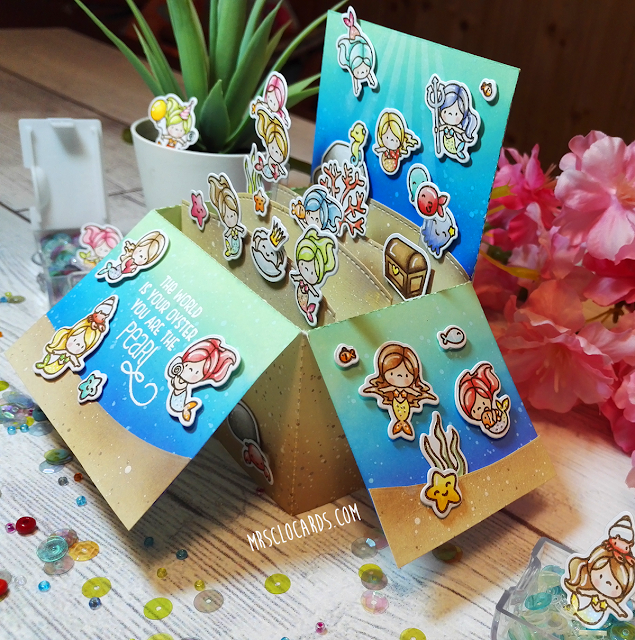 Under the Sea 3D Card with Little Mermaiden Agenda - Handmade cards by ...