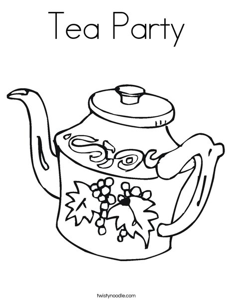 Tea Coloring Pages ~ Coloring Print