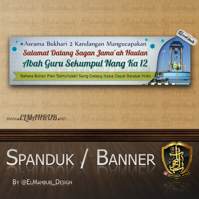 Spanduk Ucapan Haul Guru Sekumpul - EL MAHBUB