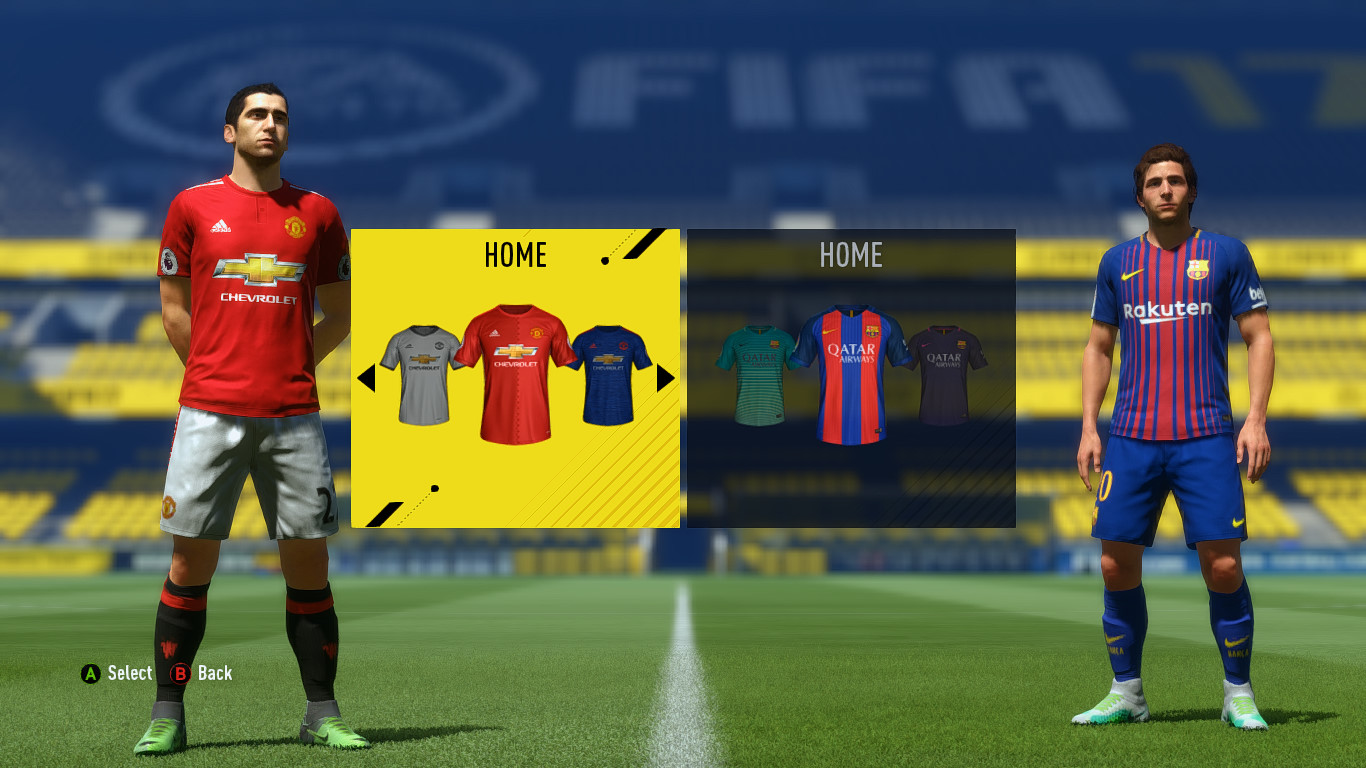 Kumpulan Kits (Jersey) Terbaru Musim 17/18 untuk FIFA 17