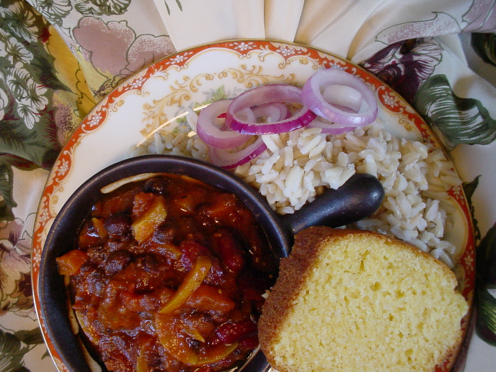 Flitzy Phoebie: Southern Cooking: Red Beans & Rice, Cornbread
