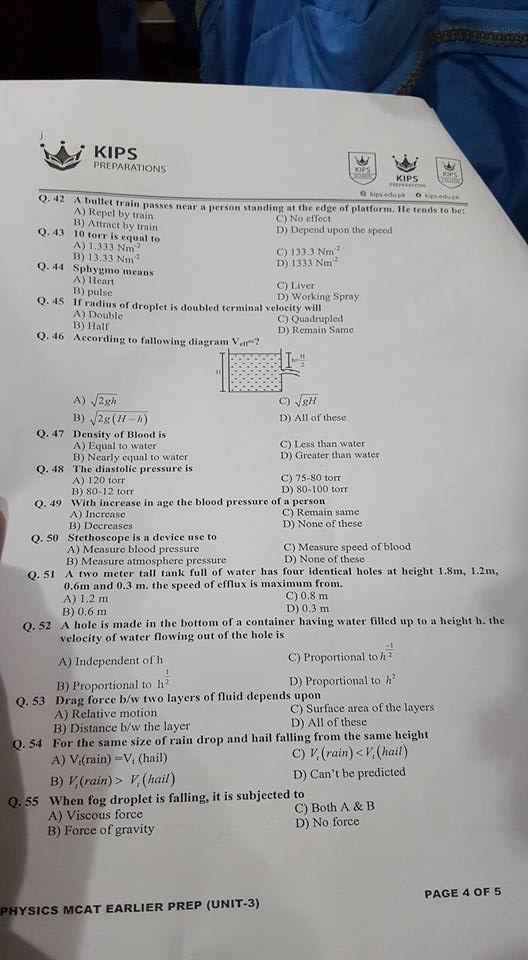 All Exam Soloutions And Notes: Kips Chapter 3 pHysics test