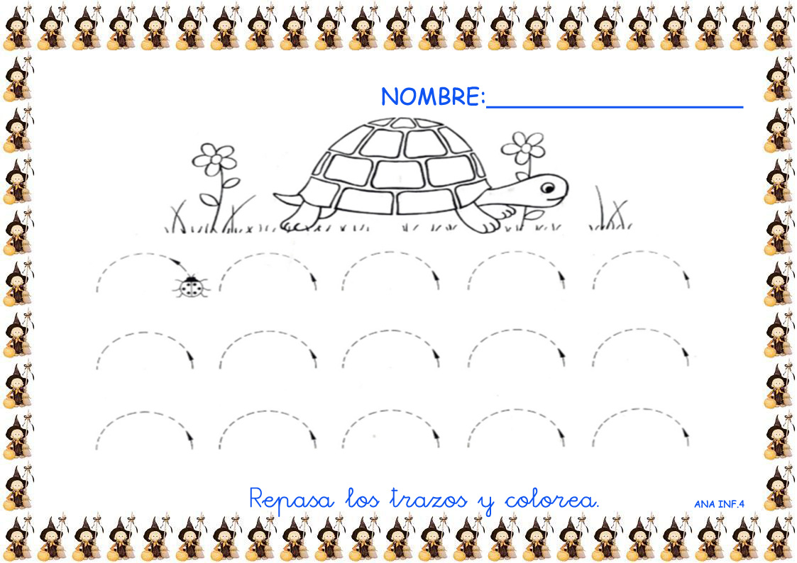 INFANTILES DE ANA V.: GRAFOMOTRICIDAD: TRAZO CURVO