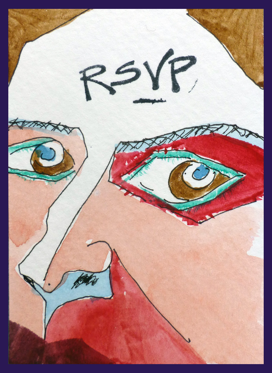 Artist Gloria J Zucaro: Gloria J Zucaro's "Distorted Faces ATC's"