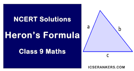 Chapter 12 Heron's Formula NCERT Solutions Class 9 Maths