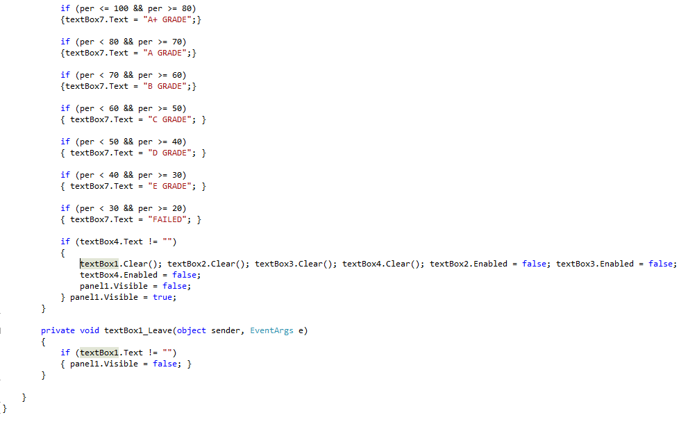 Programming Tutorials With Source Code: Simple Mark-sheet Form For ...