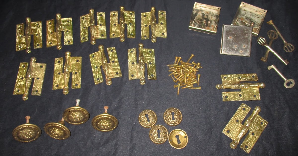 RECICLAS: Ferragens antigas em bronze para roupeiros dobradiças ...