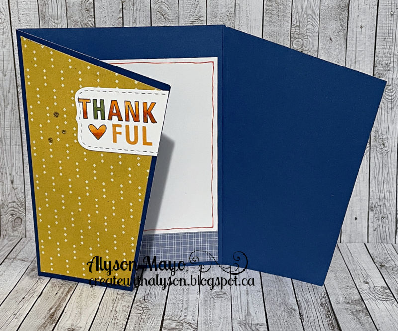 Create with Alyson: Angled Top Fold Card - Ah, Autumn