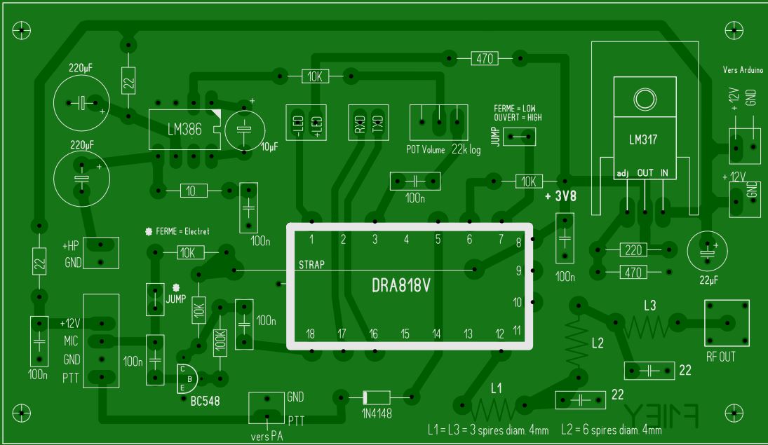 F1IEY - ATELIER RADIO: DRA818V Transceiver 145MHZ FM – 5 Watts