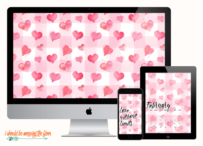 February Desktop Wallpaper for All Devices | i should be mopping the floor