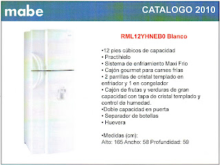 MUEBLERIA JORDY: CATALOGO - MARCA MABE