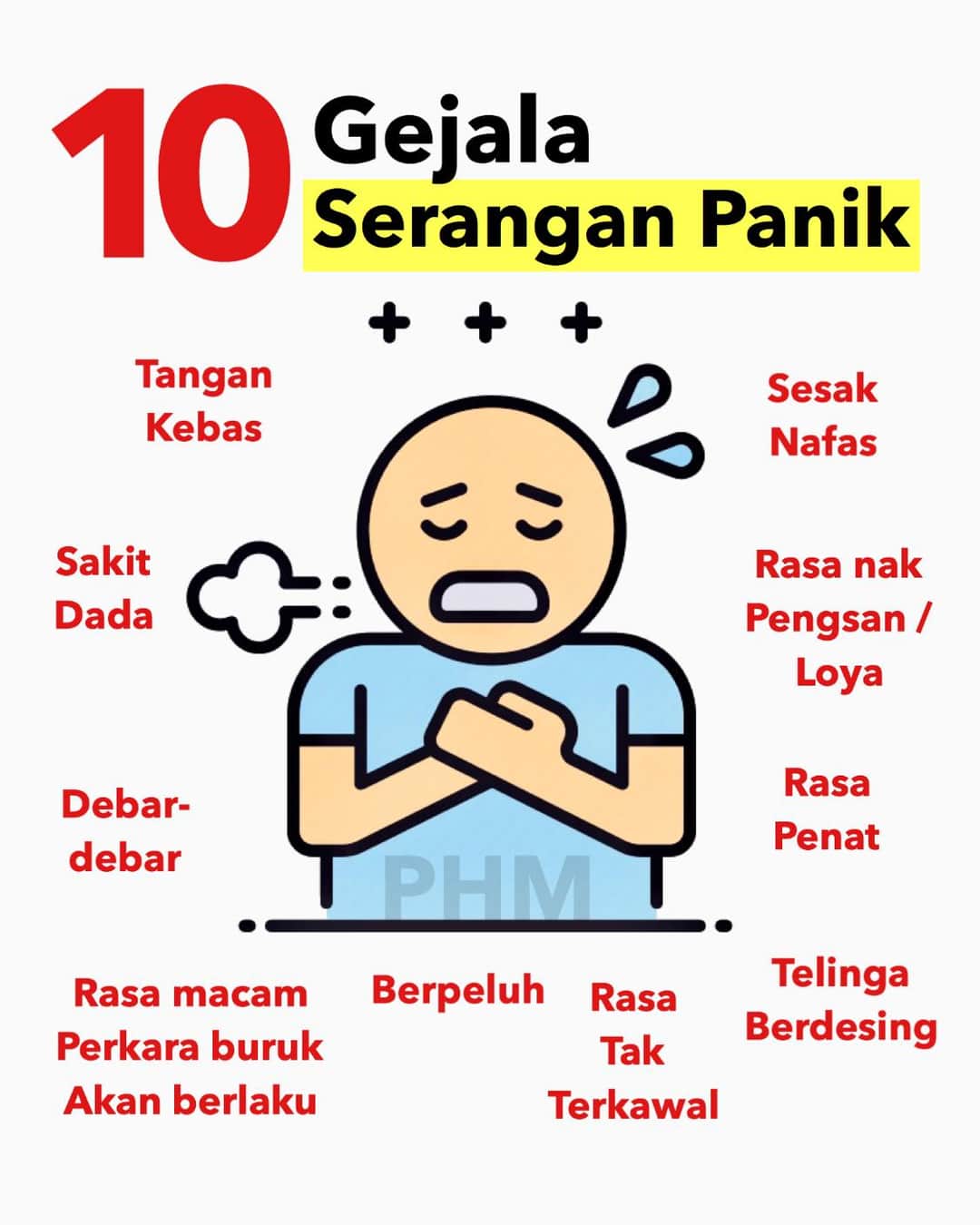 Tanda-tanda serangan panik (panic attack).