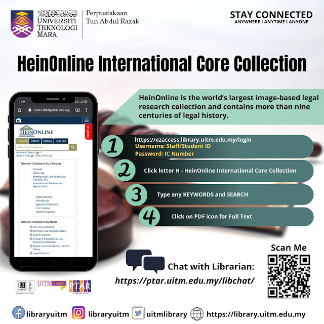 Discover Our eResources HeinOnline - Perpustakaan UiTM