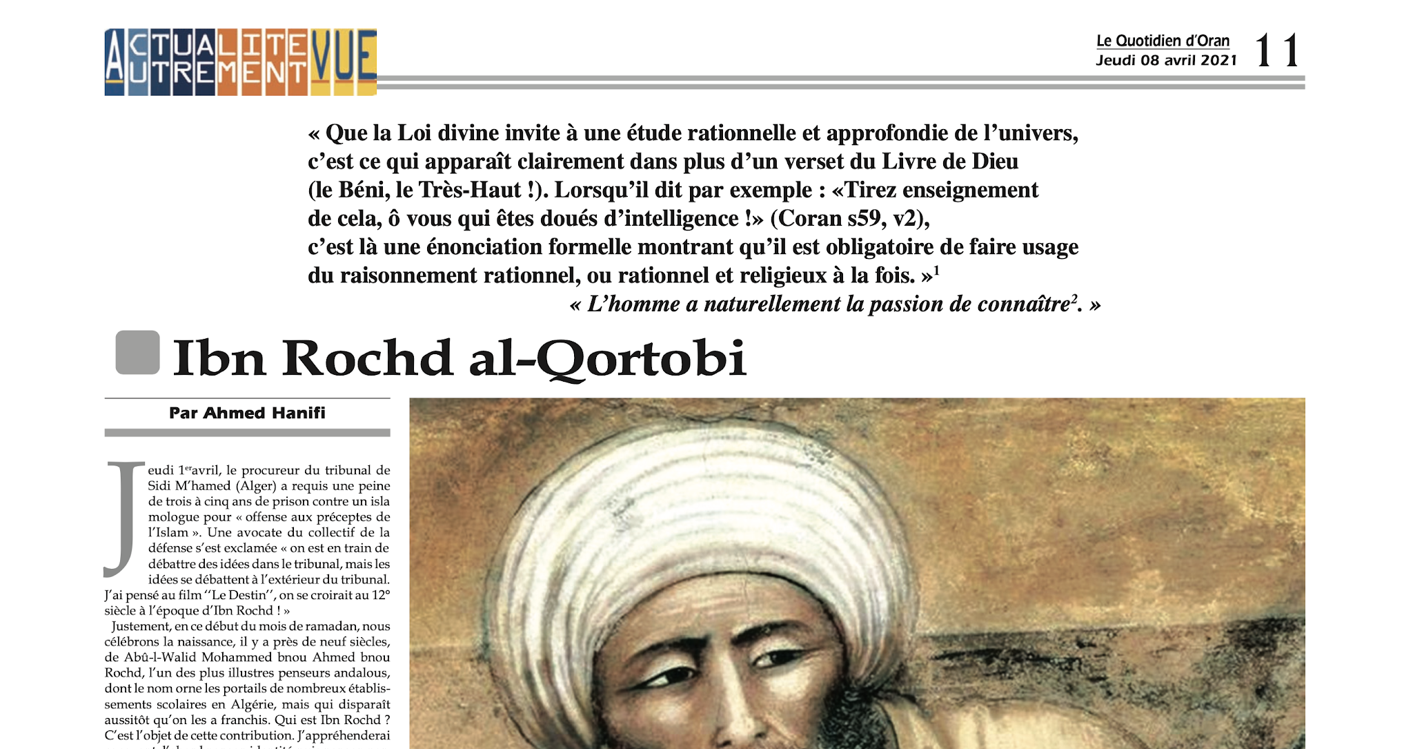 Le blog de Ahmed HANIFI - Littérature, quotidien etc.: 742_ Ibn Rochd ...