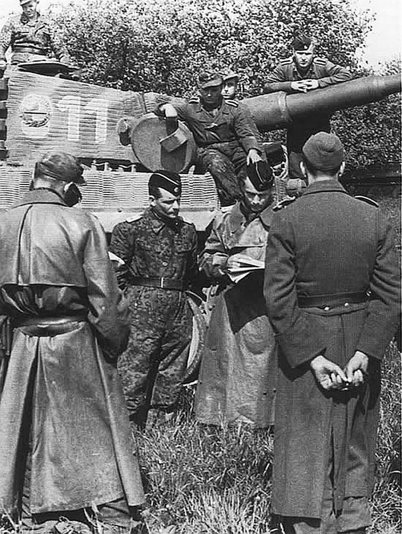 NAZI JERMAN: Foto schwere SS-Panzer-Abteilung 101/501