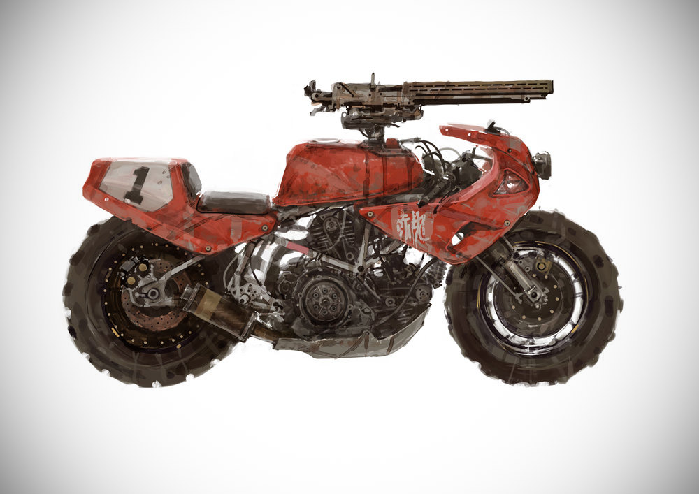 :: free the wheels ::: Puppeteer's Motorcycle Art